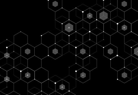 Abstract Hexagonal Molecular Structures Royalty Free Vector