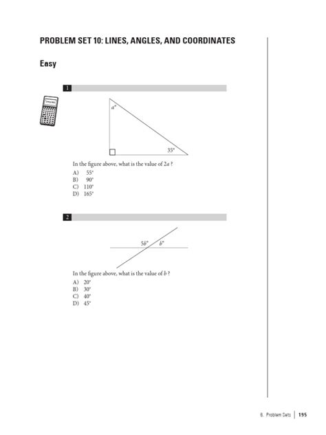 Digital Sat Math Problem Set 10 Pdf Circle Euclidean Plane Geometry