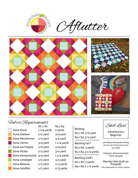 Aflutter Quilt Pdf Download Tiny Orchard Quilts