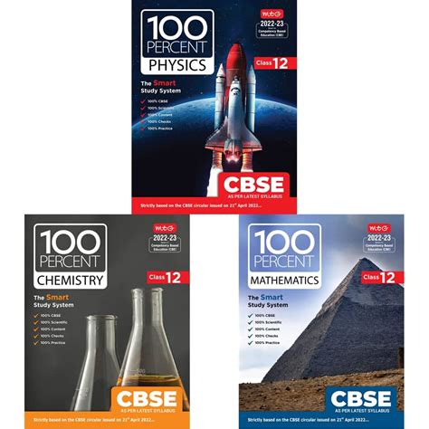 Buy MTG CBSE Percent Physics Chemistry Mathematics Set Of Books Class Strictly