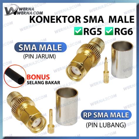 Jual Konektor Sma Male Rp Sma Male Crimp Untuk Rg Rg Sma Male Jakarta Pusat Werna