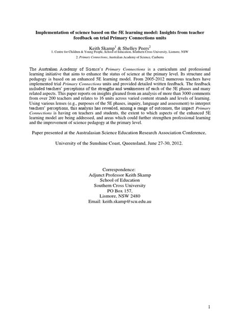 Implementation Of Science Based On The 5e Learning Model Pdf Pdf