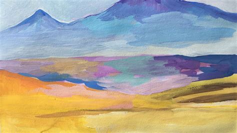 Рисуем этюд гуашь! Мастер-класс - YouTube