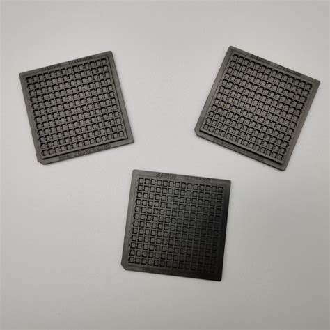 2 Inch Square Portable Black Plastic Ic Chip Tray For Ic Devices