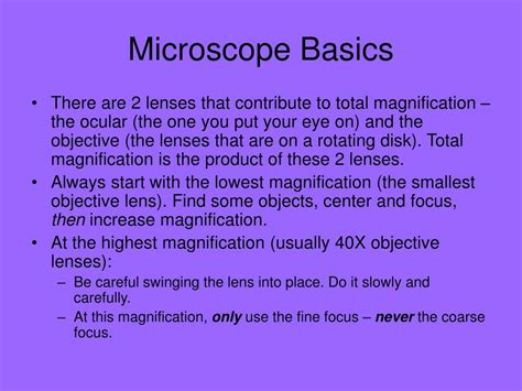 PPT Microscopy Lab PowerPoint Presentation Free Download ID 1425054