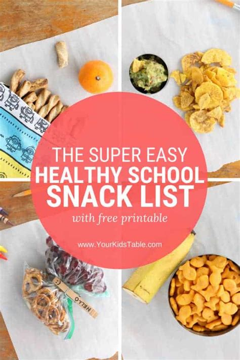 Healthy School Snack School Activities