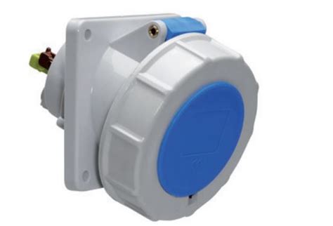Ip44 And Ip67 Panel Mounting Socket Outlets Angled 16a 230v 3p Ip67 Panel Mounting Socket