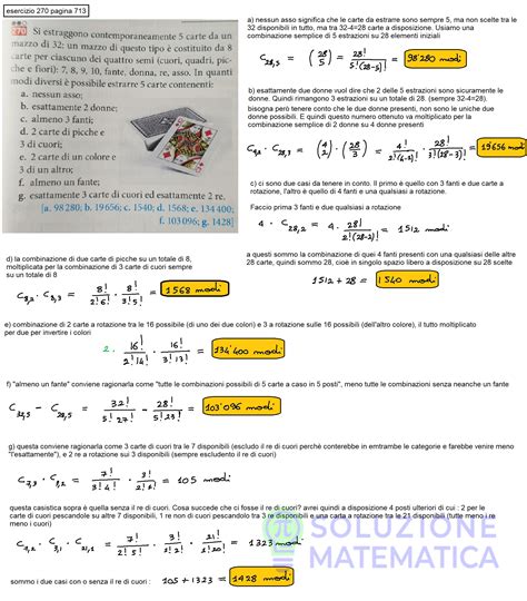 Calcolo Combinatorio Soluzione Matematica