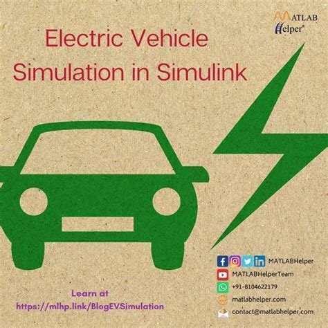 Electric Vehicle Simulation In Simulink Matlab Helper Electric Cars