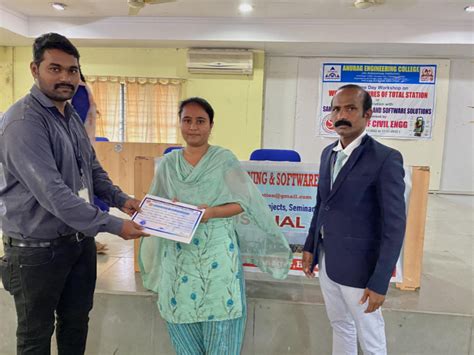 A Three Day Workshop On Working Features Of Total Station Anurag Engineering College