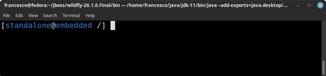 how to configure wildfly from the cli in embedded mode mastertheboss