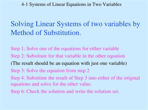 PPT Chapter 3 Linear Systems Systems Of Linear Equations PowerPoint Presentation ID 6790251