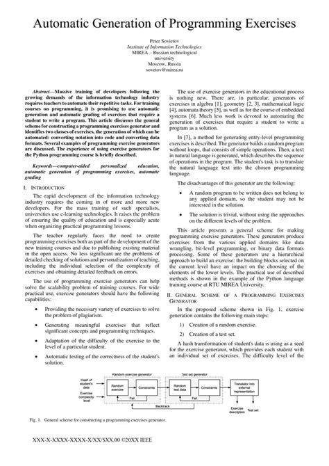 Automatic Generation Of Programming Exercises Deepai