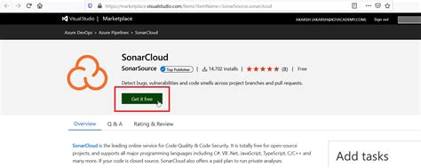 sonarcloud azure devops integration in azure k21academy