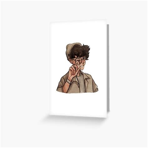 Wilbur Soot Wearing Glasses Greeting Card By Taku Has Fallen Redbubble