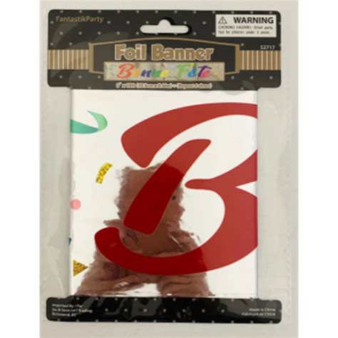 Partymart Bonne FÊte Foil Banner