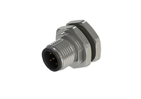 Ip66 To 68 M12 B Code 4 Pins 母針 外部線材加工 防水連接器 B12d M204sn 禾凌
