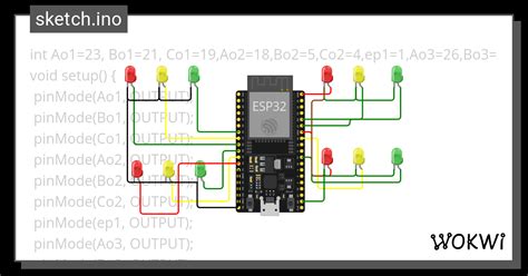 红色 Wokwi Esp32 Stm32 Arduino Simulator