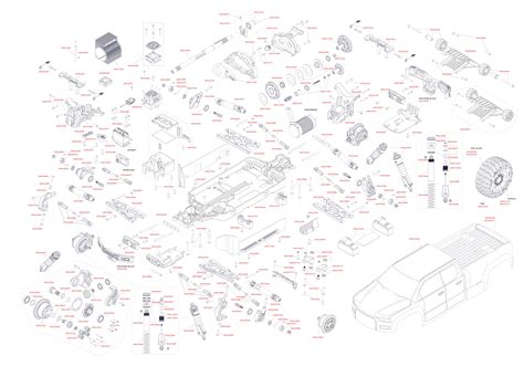Arrma Big Rock 3s Parts Diagram Exploded View Arrma Big Roc