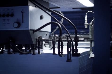 Paper In An Offset Printing Machine Stock Image Image Of Brochure Controls 116676643