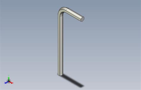 35mm公制内六角扳手扳手step模型图纸免费下载 懒石网