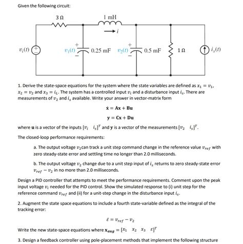 Given The Following Circuit Derive The State Space
