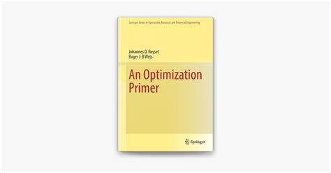 ‎an Optimization Primer En Apple Books