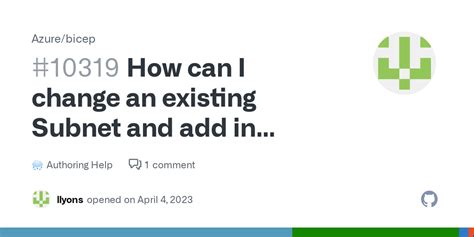 How Can I Change An Existing Subnet And Add In Delegation And Serviceendpoints Azure Bicep