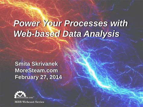 Pdf Power Your Processes With Web Based Data Analysis•founded In