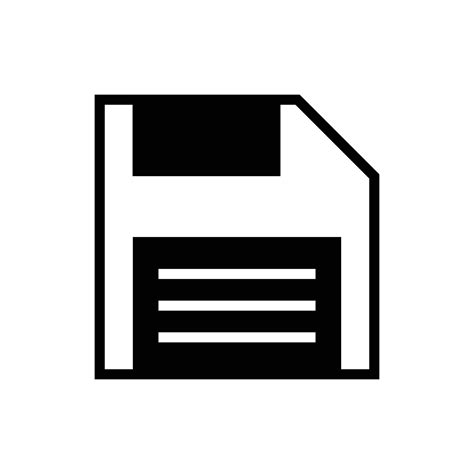 Memory Card Sign Data Save Icon Vector Illustration 13947695 Vector Art At Vecteezy