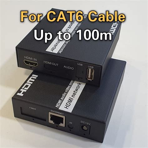 Hdmi Extender Cat6 Fiber Converter Up To 100m 2km Hdmi Signal Extend For Monitor Tv Cctv
