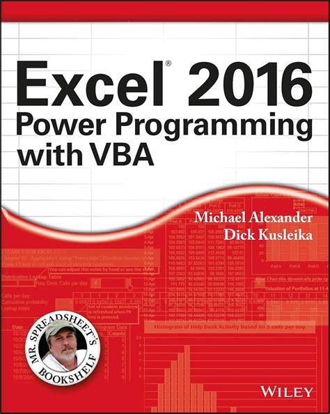 excel 2016 power programming with vba mr spreadsheet s bookshelf
