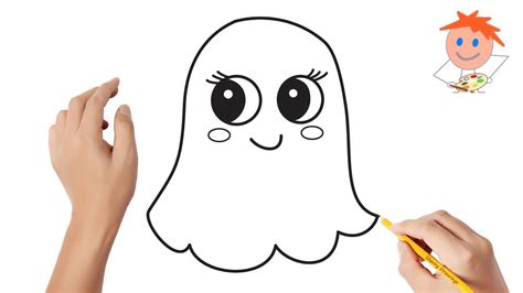 How To Draw A Cute Ghost
