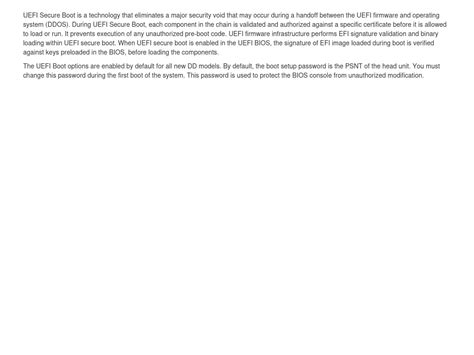 Uefi Secure Boot Dell Powerprotect Data Domain Dd9410 And Dd9910 Dell Technologies Info Hub
