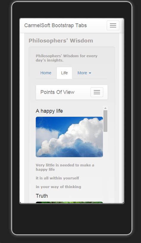 The Aspnet Mvc Club Bootstrap Tutorial Lesson 14 Responsive Tabs With Scrollspy