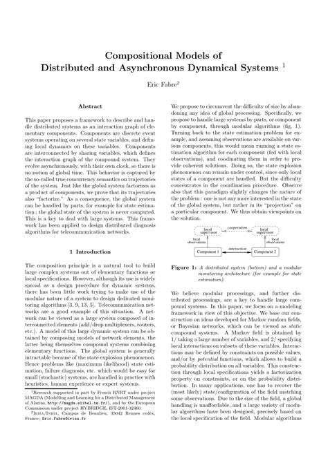 Pdf Compositional Models Of Distributed And Asynchronous Dynamical