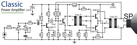 Classical Audio Power Amplifier With It And Ot Transformer Power Amplifier