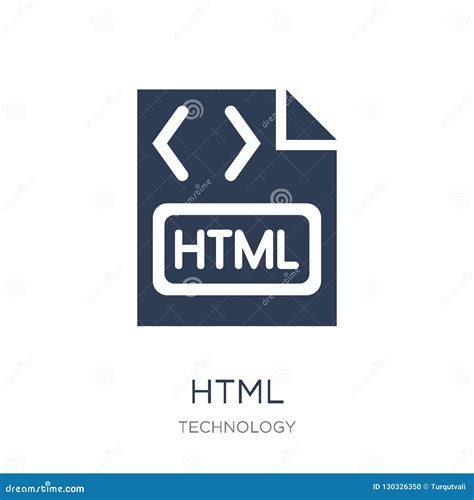 Html Icon Trendy Flat Vector Html Icon On White Background From