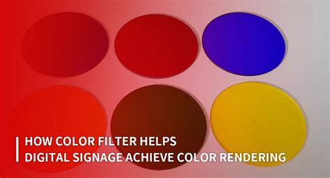 How Color Filter Helps Digital Signage Achieve Color Rendering Asianda
