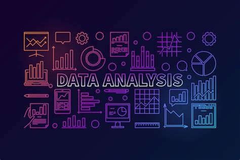 Premium Vector Data Analysis Vector Colorful Modern Banner