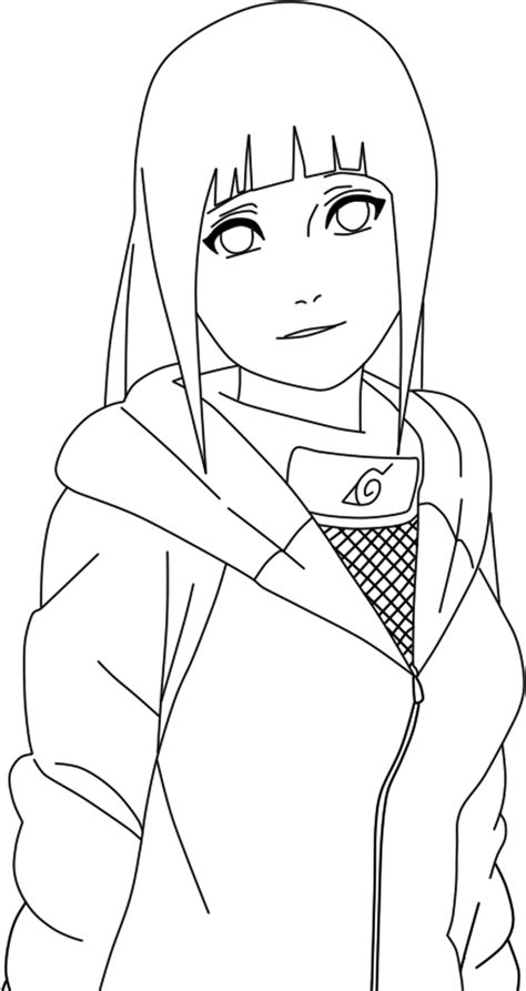 Hinata Hyuga Coloring Pages Sketch Coloring Page