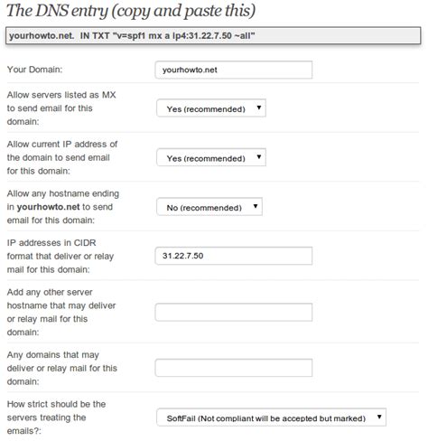 How To Create Spf Records For Your Domain