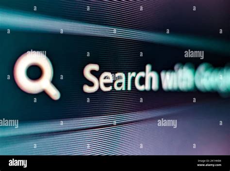 A Pixelated Closeup View Of An Internet Browser Ui With A Search Input