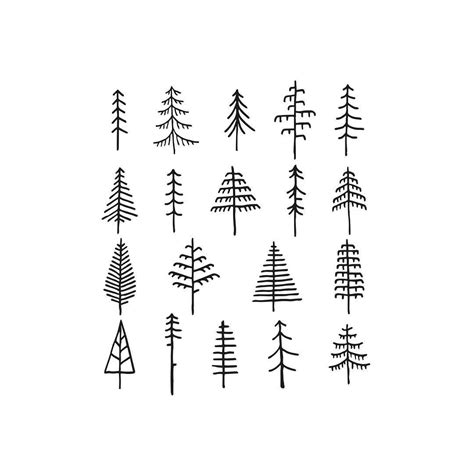 How To Draw A Simple Pine Tree