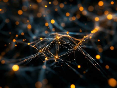 Minimalist Ai Neural Network Design Featuring Lines And Dots Symbolizing Advanced Machine