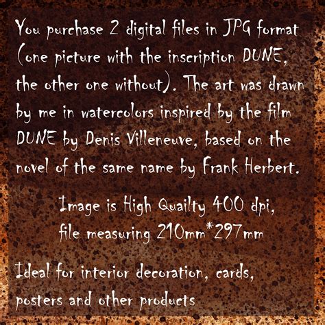 Dune Paul Atreides Usul Muaddib Digital Illustration Poster Print Denis Villeneuve Frank Herbert