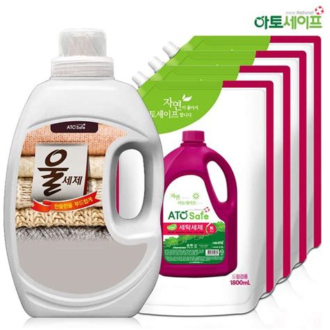 아토세이프 액체 세탁 세제 18l 4개울세제 드라이 중성세제 2l 1개 믿고 사는 즐거움 Ssgcom
