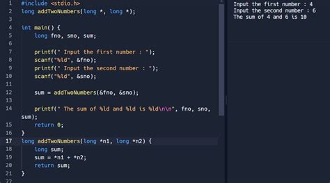 100daysofcodingchallenge Adding Two Numbers Using Call By Reference