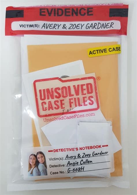 Unsolved Case Files Avery Zoey Gardner Rental Hobbies Toys Toys Games On Carousell