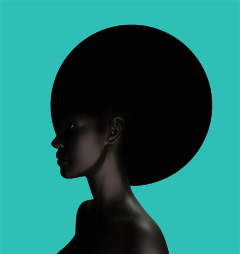 Premium Psd Afro Woman 3d Rendering African